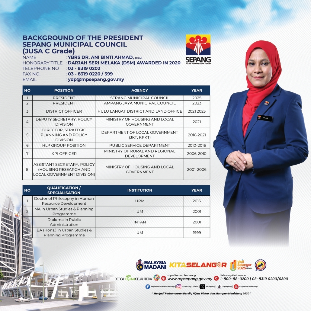 YDP Profile – MAJLIS PERBANDARAN SEPANG